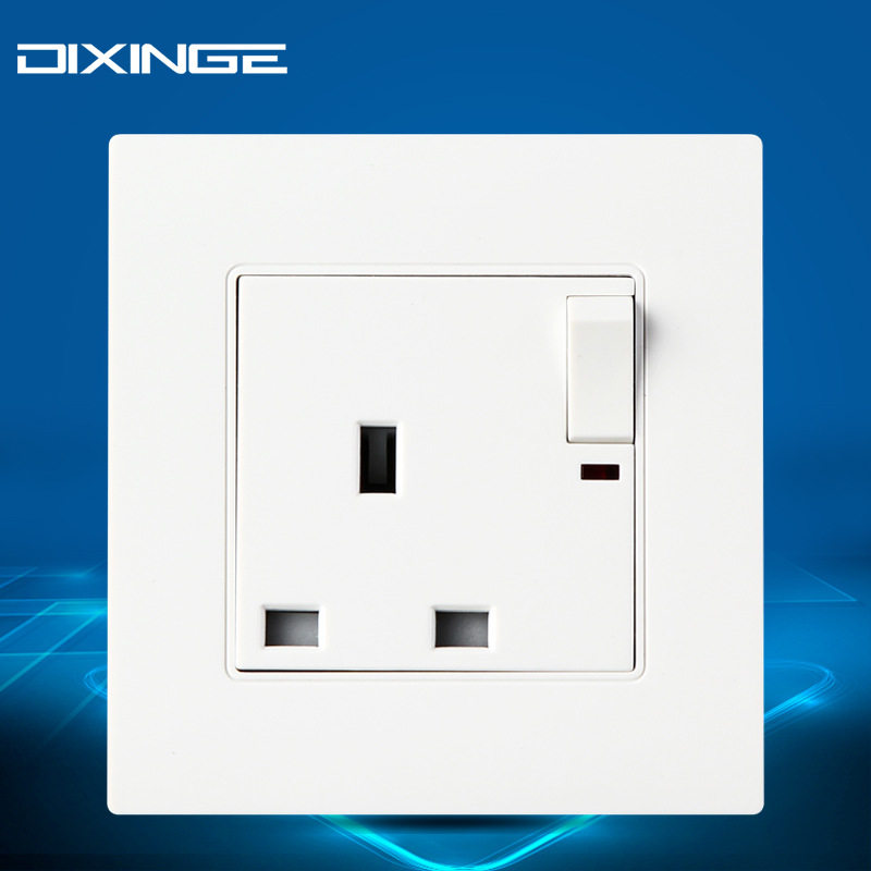 3 72 13A British Socket With Lamp Switch 86 PC Panel British 3 72 13A British Socket With Lamp Switch 86 PC Panel British